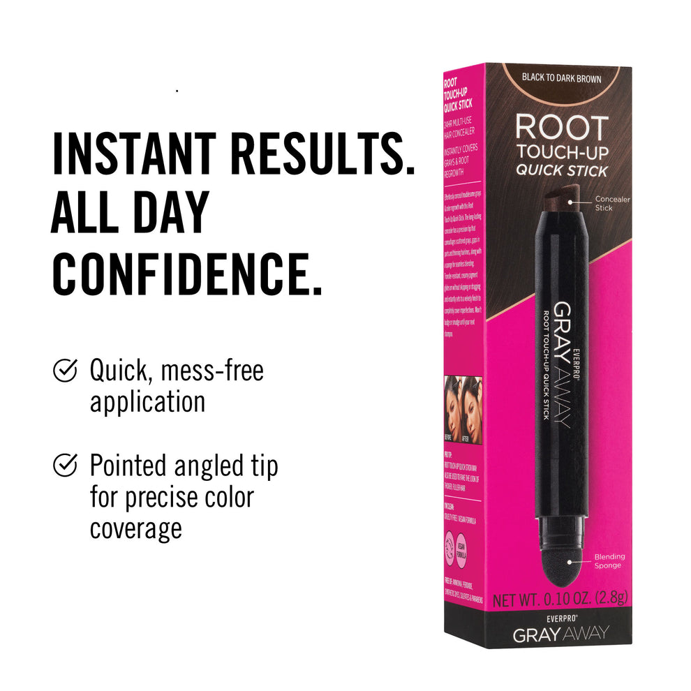 Root Touch-up Quick Stick Black Dark Brown – Gray Away